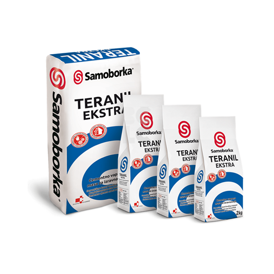 SAMOBORKA TERANIL EKSTRA - cementno vapnena masa za gletanje - Bačelić ...